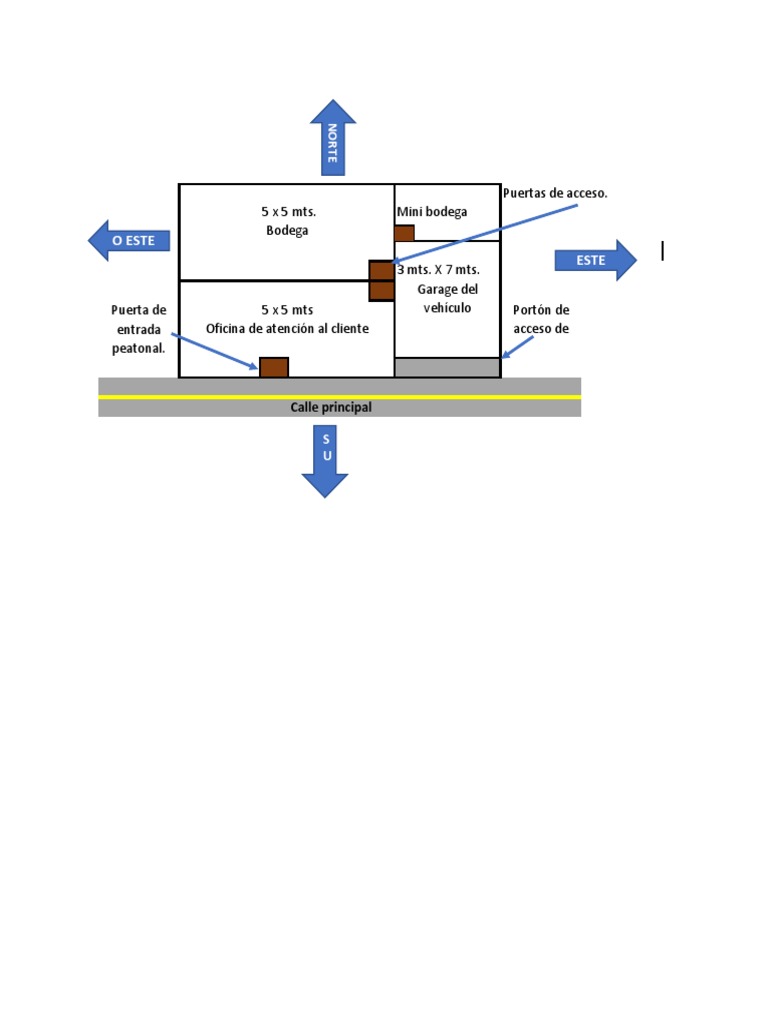 Diseño de Bodega y Accesos Peatonales | PDF