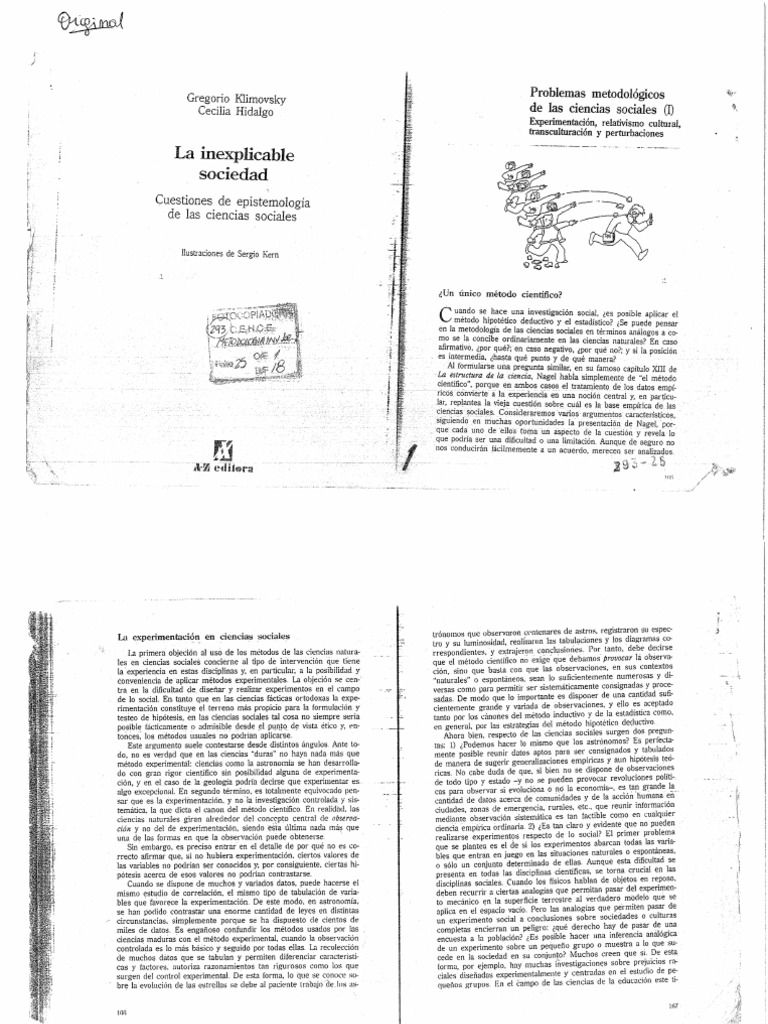 La Inexplicable Sociedad II - Klimovsky | PDF