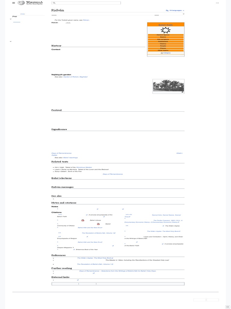 Ridvan | PDF | Bahá'í Faith