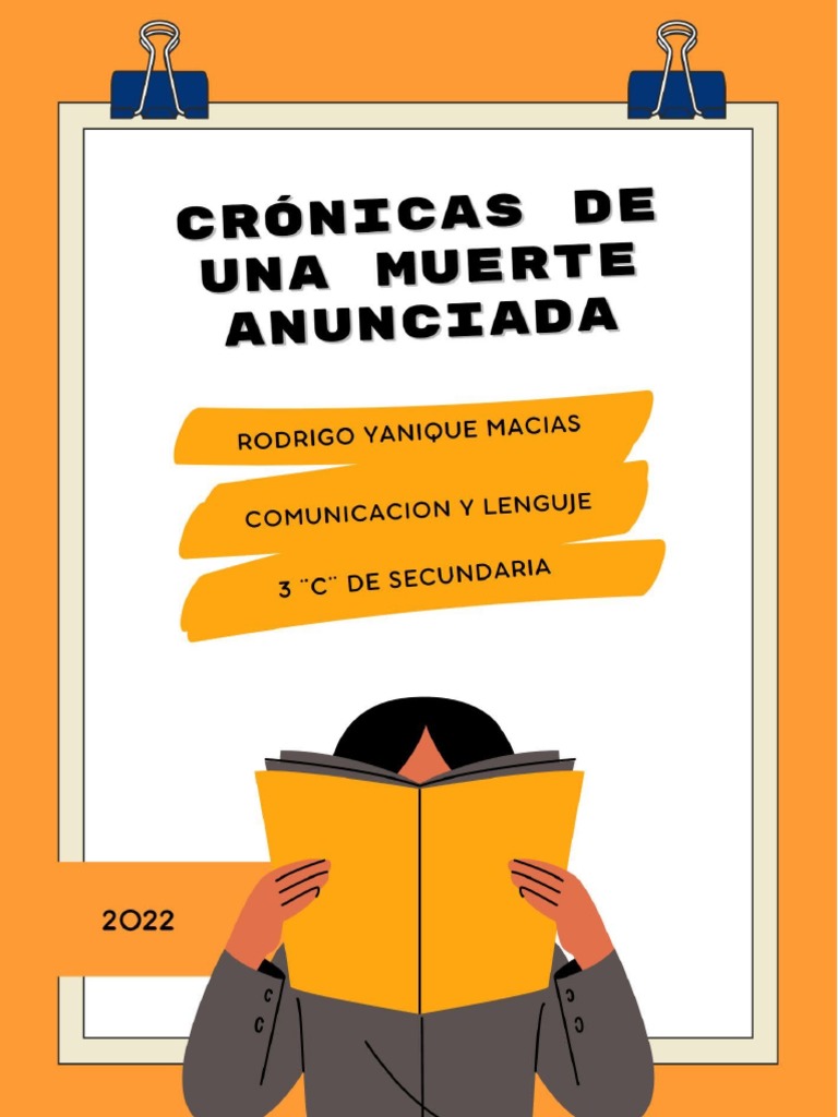 Analisis Literario Crónicas de Una Muerte Anunciada | PDF