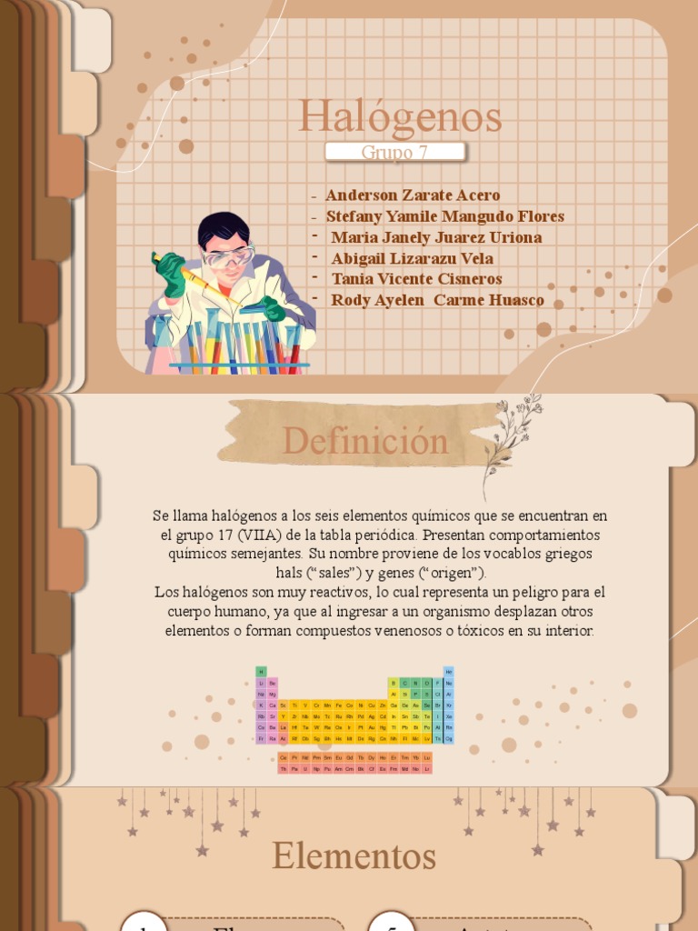 Halogenos | PDF | Flúor | Yodo