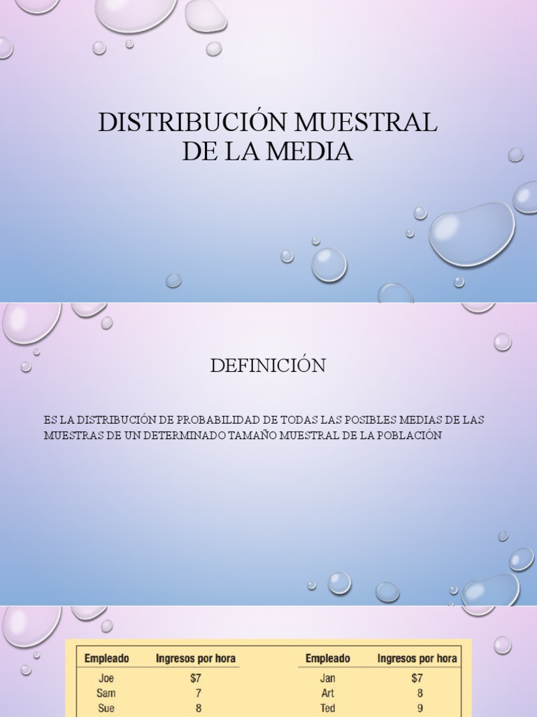 Distribución Muestral de La Media | PDF | Distribución normal | Probabilidad