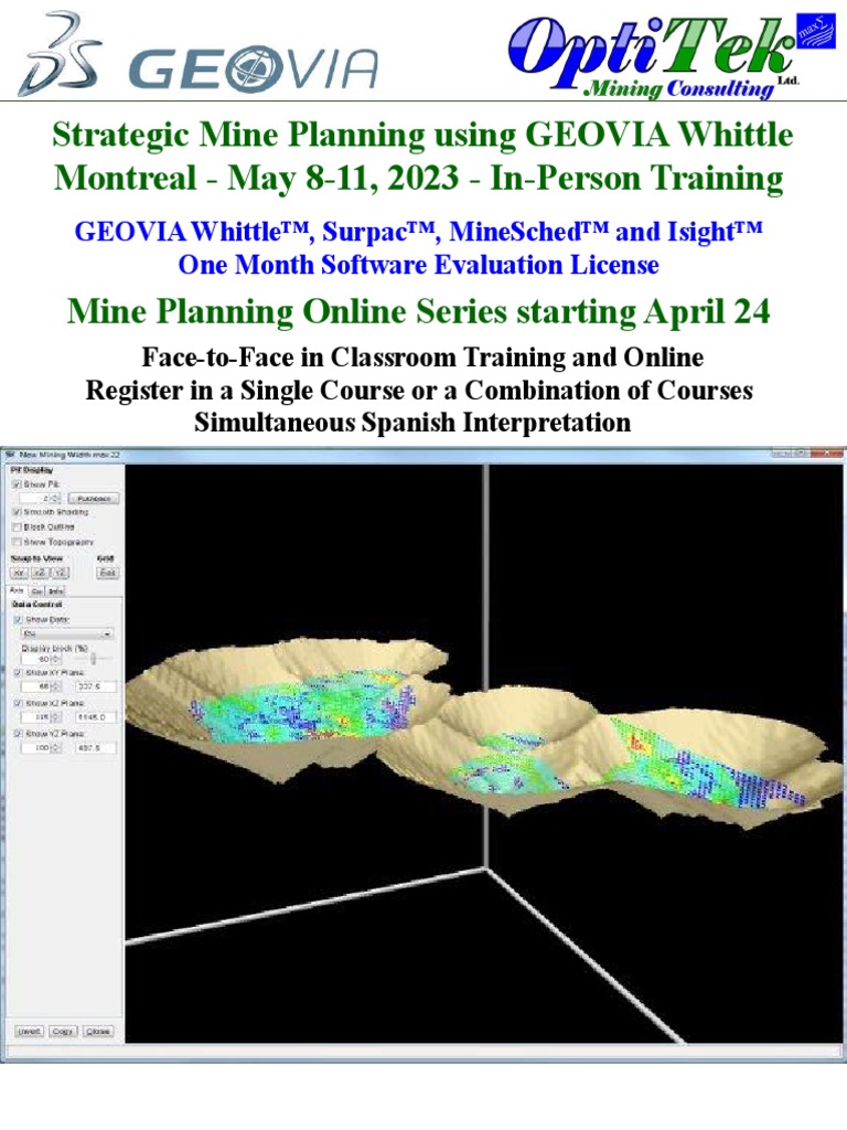 Strategic Mine Planning Geovia Whittle 1680697577 | PDF