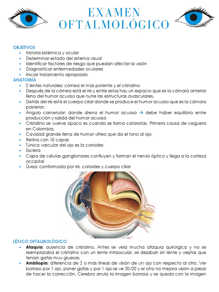 Examen Oftalmológico | PDF