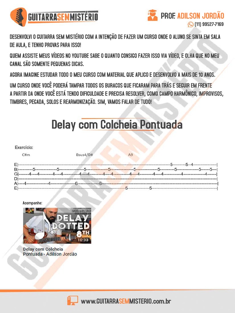 Delay Com Colcheia Pontuada | PDF