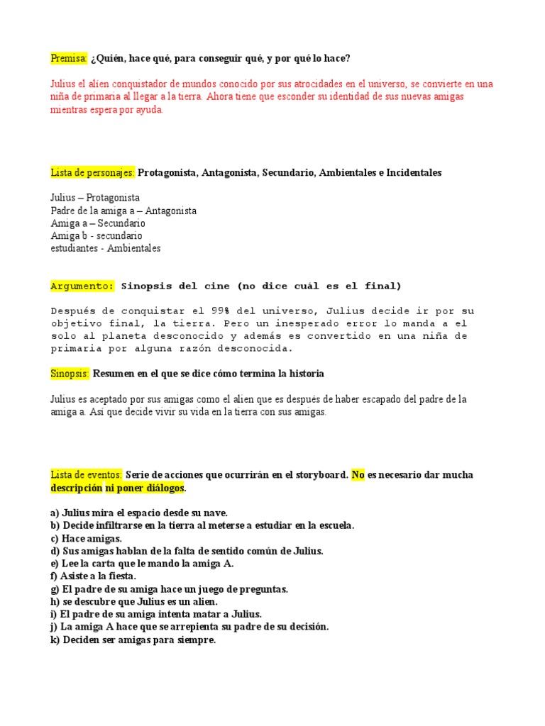 Equipo2 GuionCorto | PDF