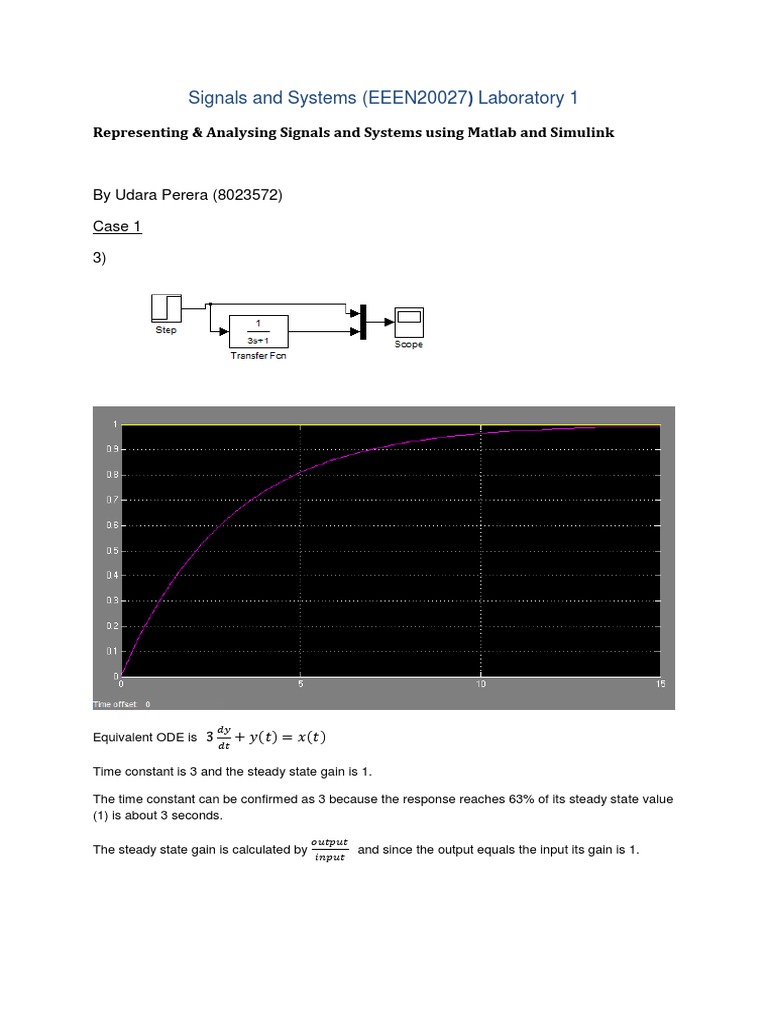 Signals and Systems lab | PDF