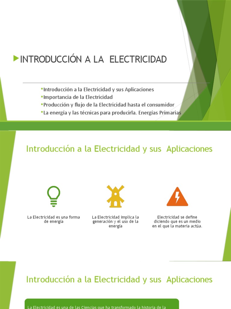 Introducción A La Electricidad | PDF | Electricidad | Corriente eléctrica