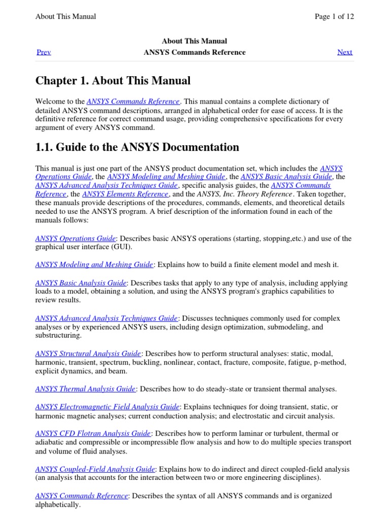 Ansys Tutorial | PDF