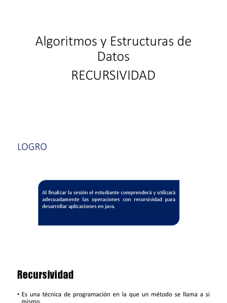 Recursividad en Java: Conceptos y Ejemplos | PDF | Desarrollo de software | Matemáticas
