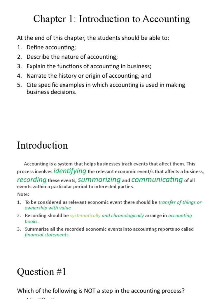 Introduction To Accounting | Download Free PDF | Accounting | Bookkeeping