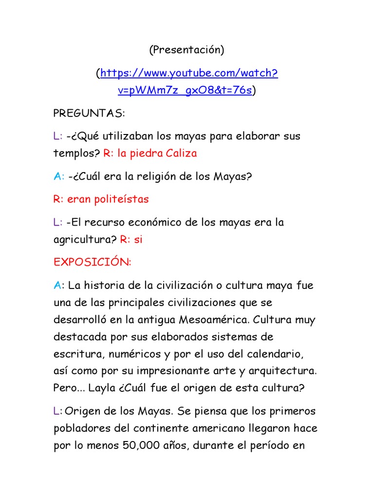 Presentación Maya | PDF | Religión y espiritualidad