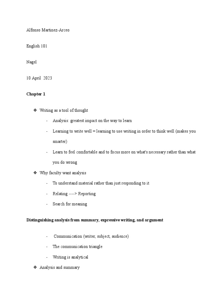 Active Reading #1 - Textbook Chapter 1 | PDF