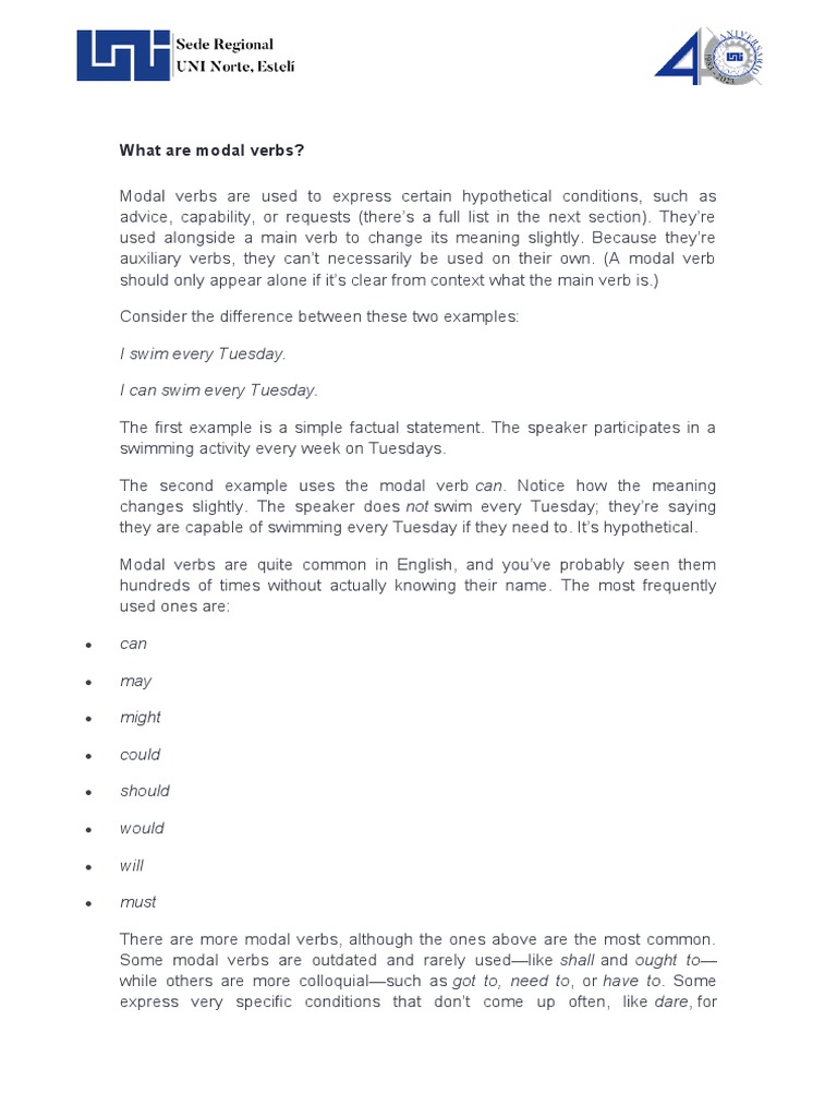 Modals Verbs and Requests | PDF | Verb | Grammar