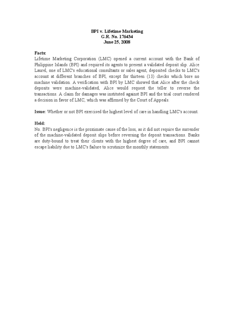 BPI v. Lifetime Marketing | PDF