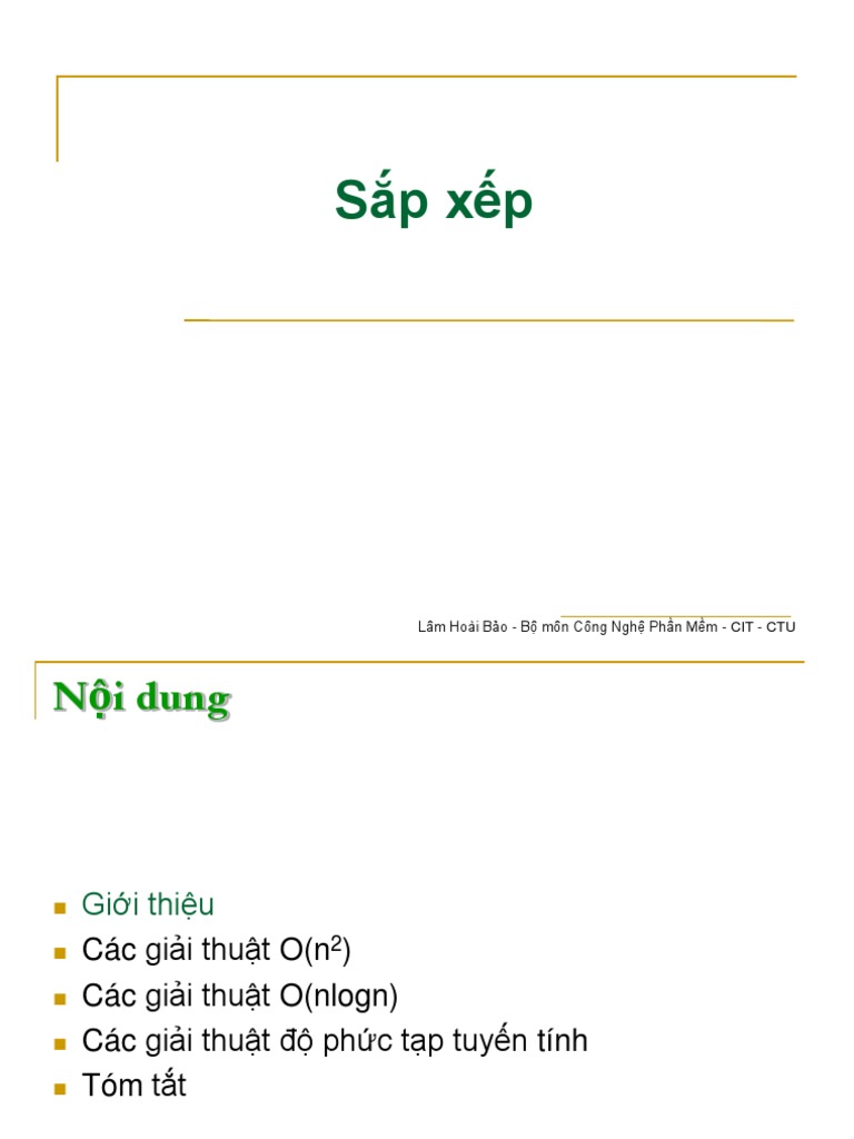 Sap Xep | PDF