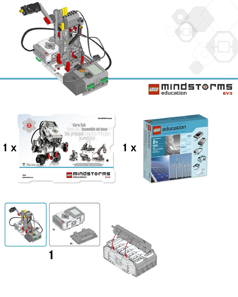 Gerador Manivela Lego Mindstorms Set 45544 | PDF