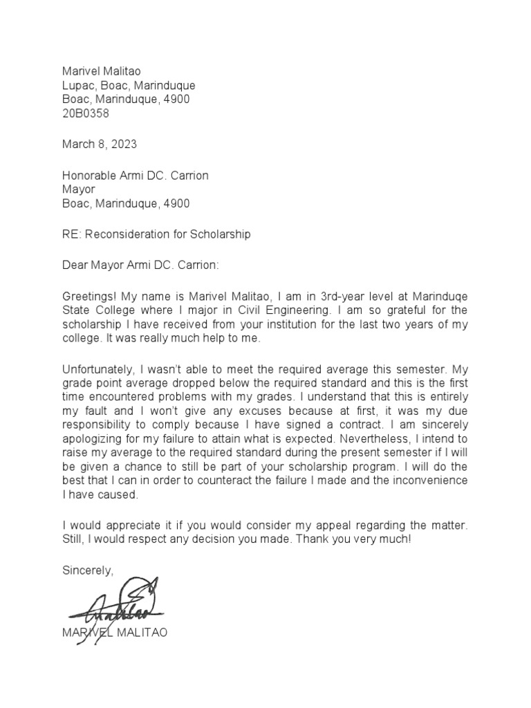 Letter of Request | PDF