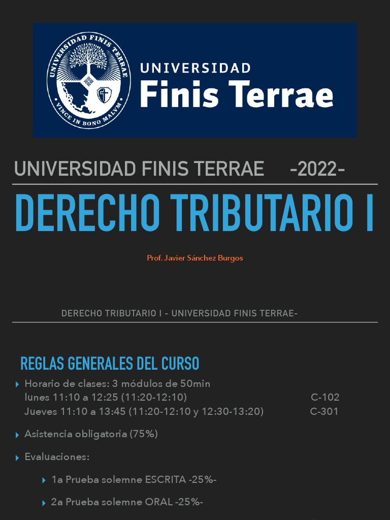 Clase Inicial DT1 UFT 2022 2 | PDF | Impuestos | Impuesto al valor agregado