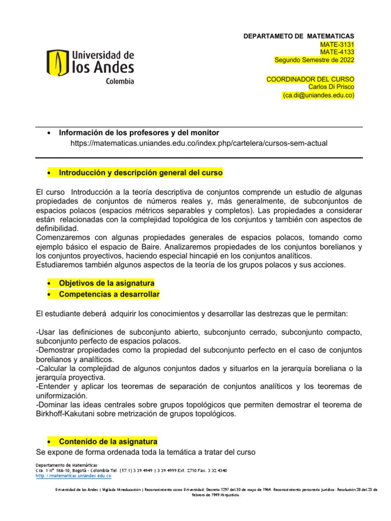 Teória Descriptiva de Conjunto_V.2 | PDF