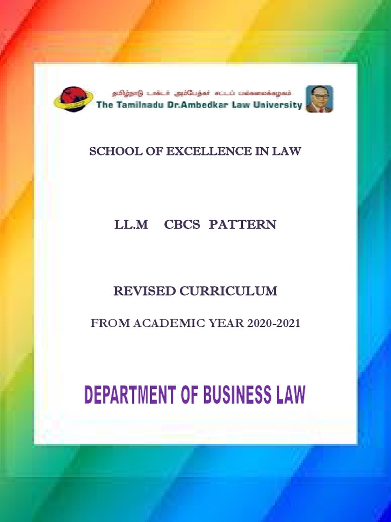 LL.M. SYLLABUS - BUSINESS LAw One | PDF | Competition Law ...