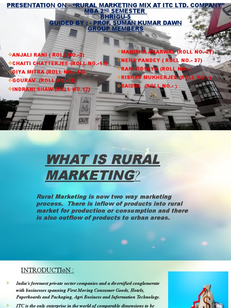 ITC Ltd. Rural Marketing Strategy | PDF