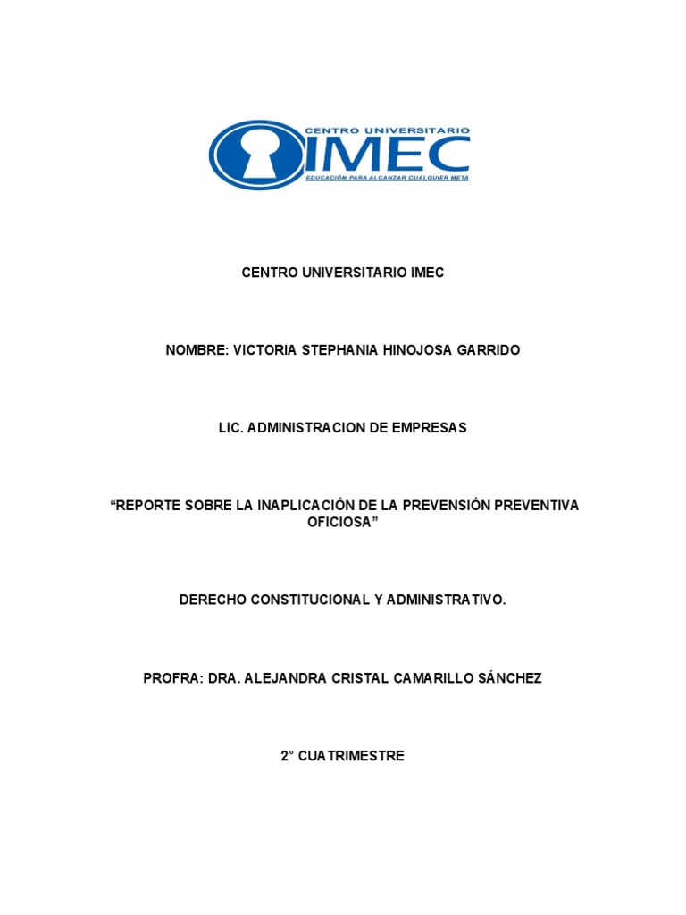 Centro Universitario Imec | PDF