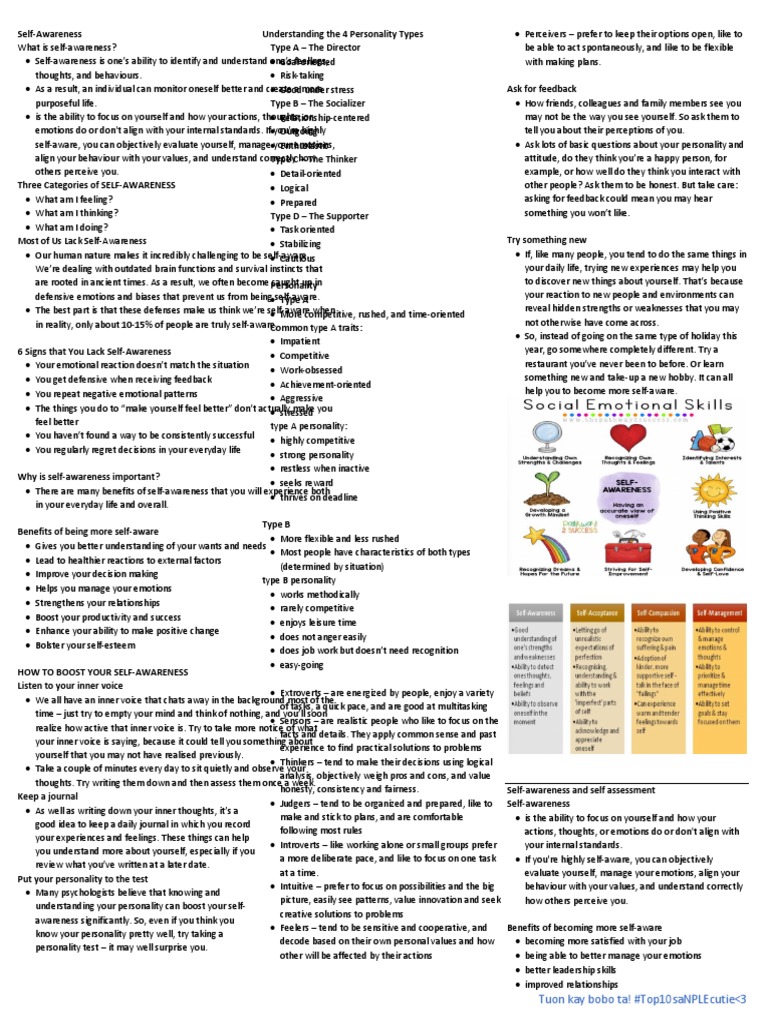 Psych 116 | PDF | Self Awareness | Thought