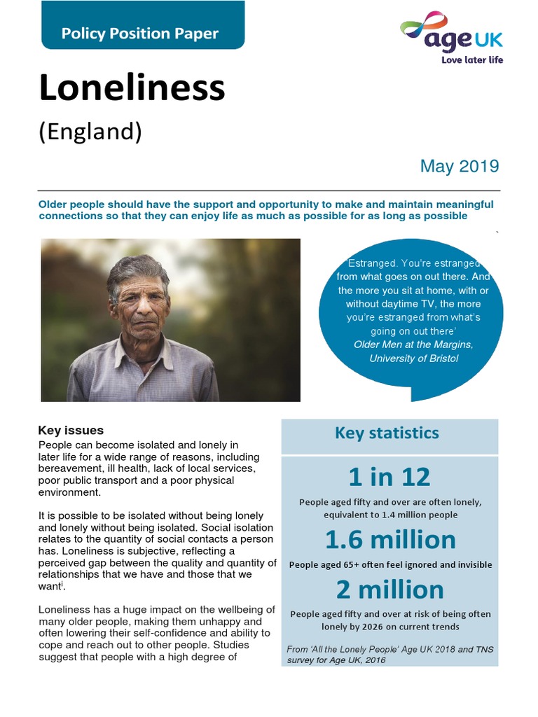 PPP Loneliness and Isolation Uk | PDF