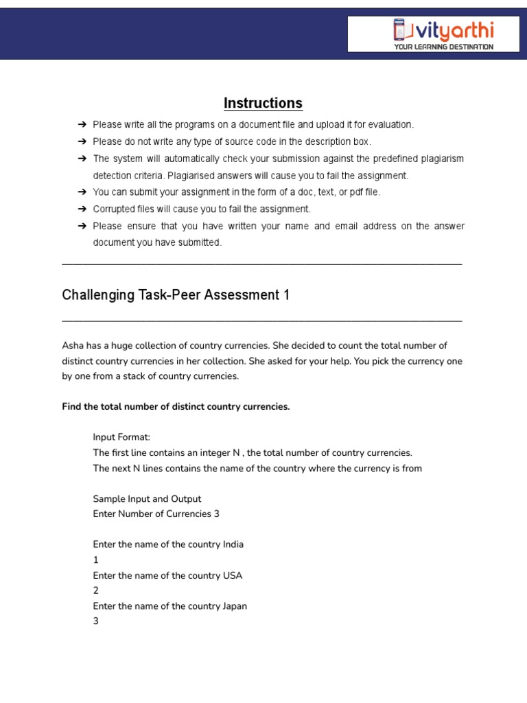 Challenging Tasks - Module 7 | PDF | Input/Output | Computing