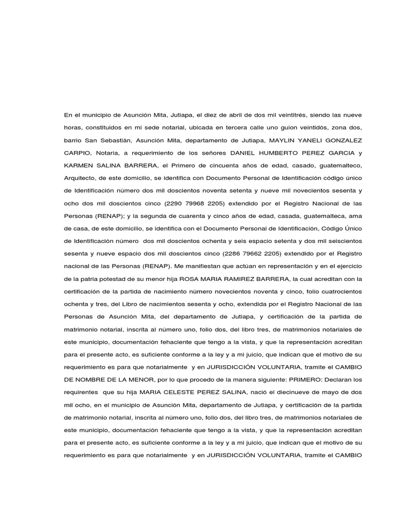 Primera Resolución, Notificación, Edicto Auto Final, Notificación de ...