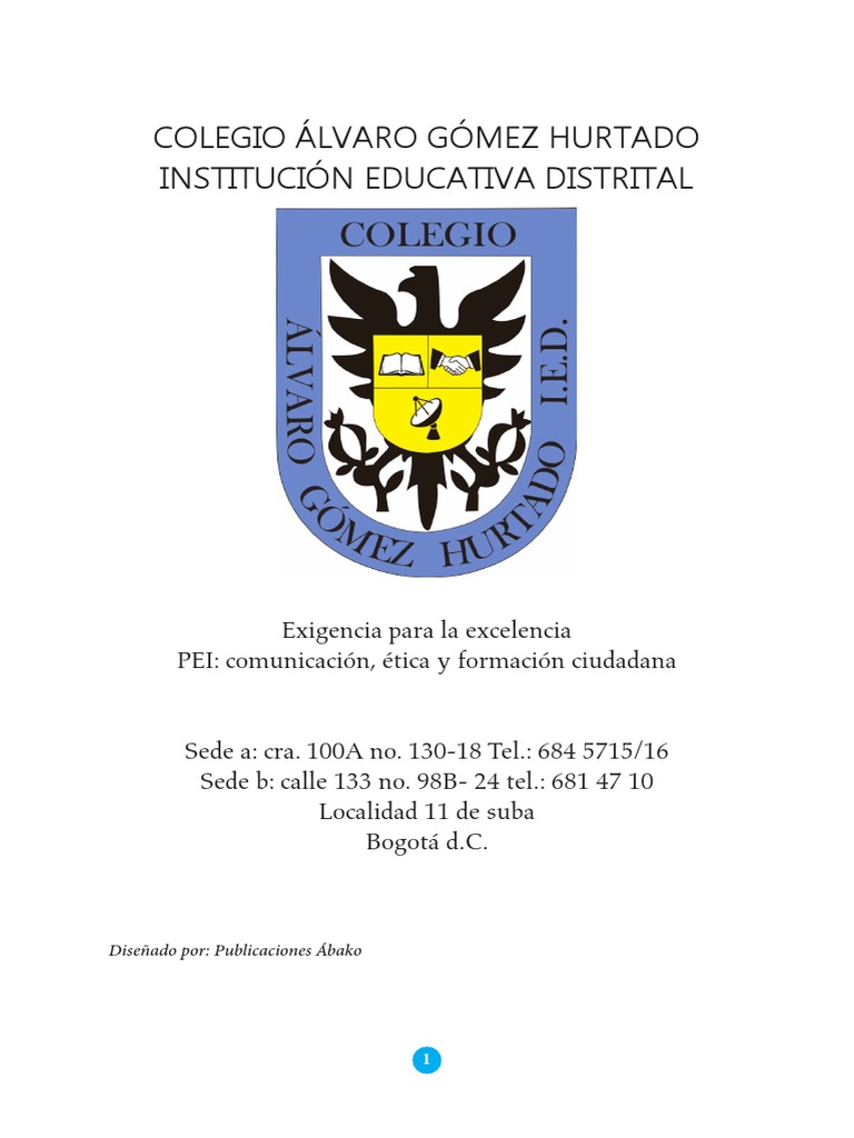 06 Manual De Convivencia Colegio Agh 2019 Pdf Familia Maestros 