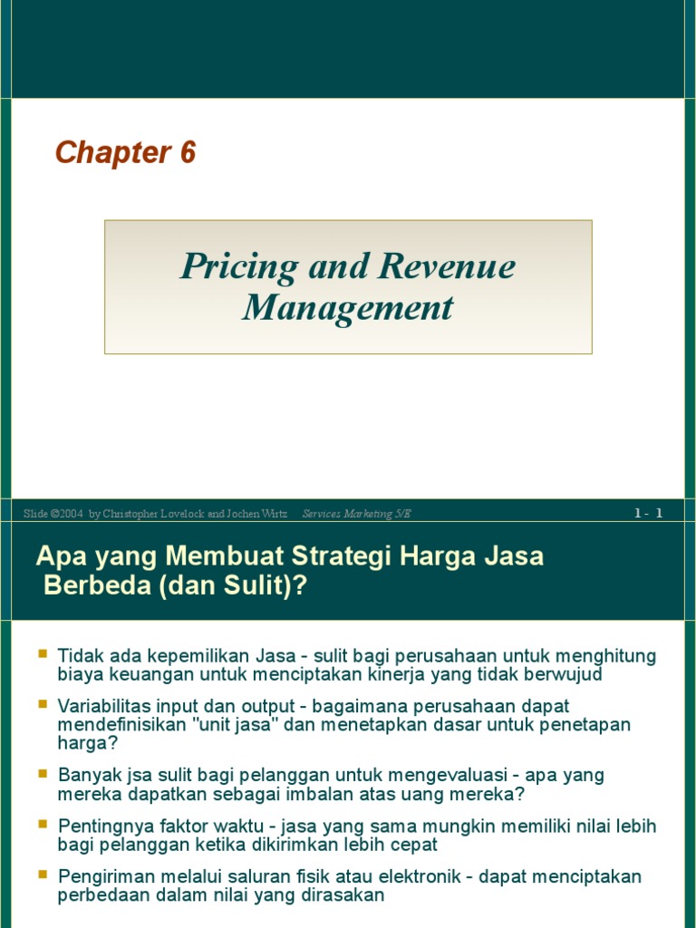 Pricing And Revenue Manajement Indonesia Pdf