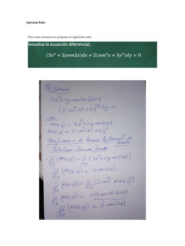 Ejercicio Reto Sem 2. | PDF