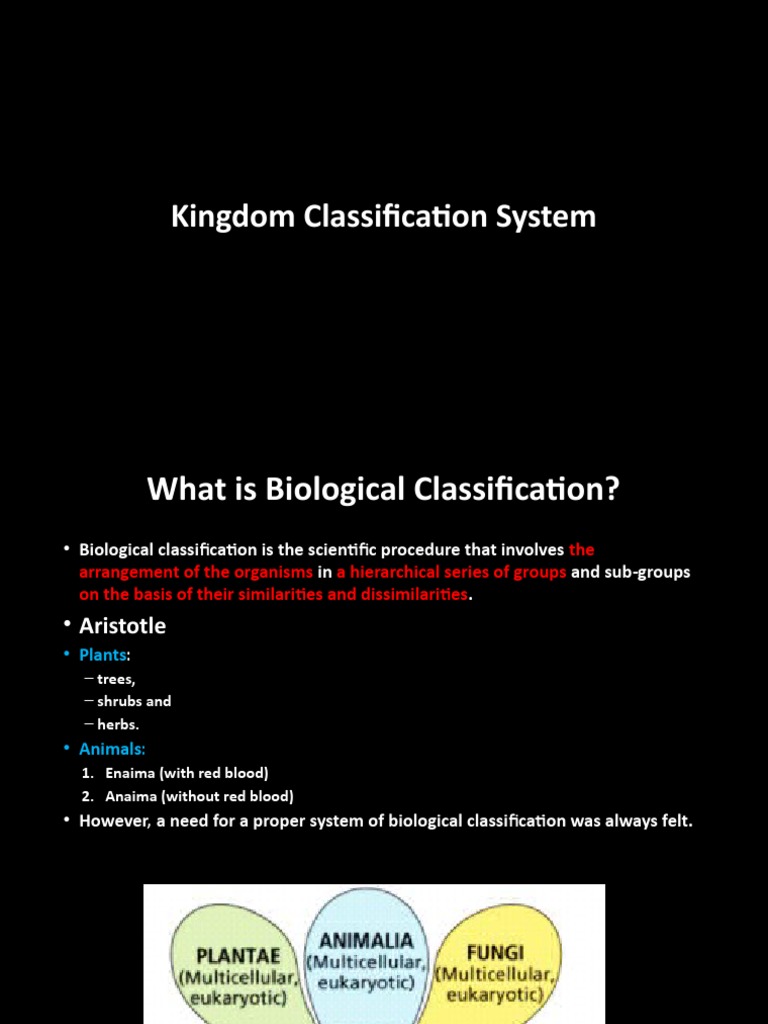 Overview of Biological Classification | PDF | Fungus | Eukaryotes