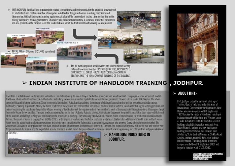 Indian Institute of Handloom Training:, Jodhpur | PDF | Weaving | Textiles