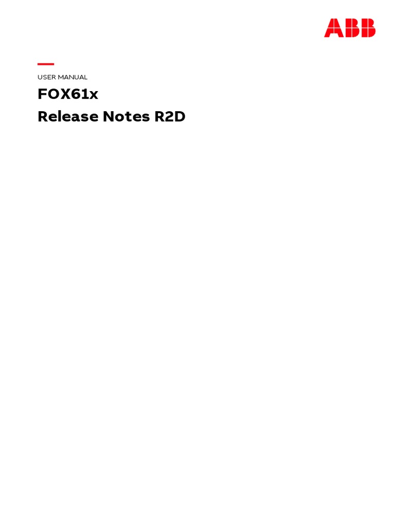 1KHW028633 FOX61x Release Notes R2D | PDF | Multiprotocol Label ...