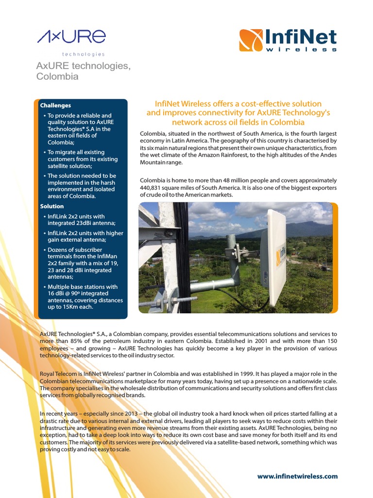 Infinet Wireless Offers A Cost Effective Solution and Improves Connectivity For Axure ...