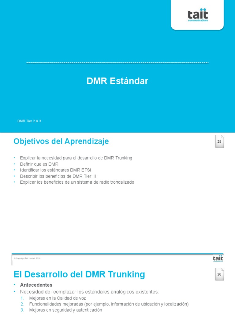 1.2. Estandar DMR | PDF | Tecnología de información y comunicaciones | Telecomunicaciones