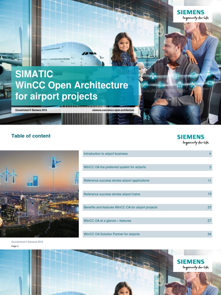 Simatic Wincc Oa For Airports Pdf Systems Engineering Computer Engineering