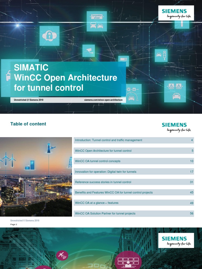 SIMATIC WinCC OA - For Tunnels | PDF | Computer Security | Security