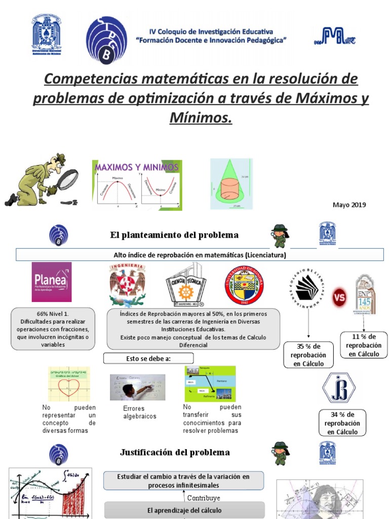 Competencias Matemáticas de Problemas de Optimización de Máximos y Mínimos | PDF | Programa para ...