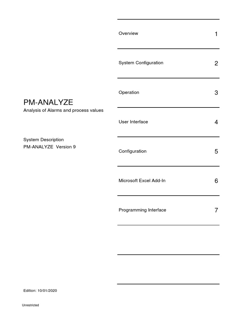 PM-ANALYZE_Systemdescription | PDF | Microsoft Windows | Microsoft Excel