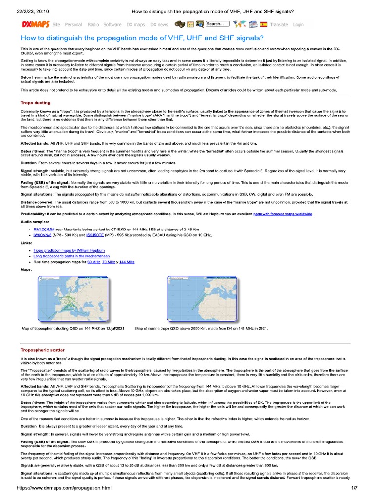 Propagation Modes Vhf Uhf Shf Pdf