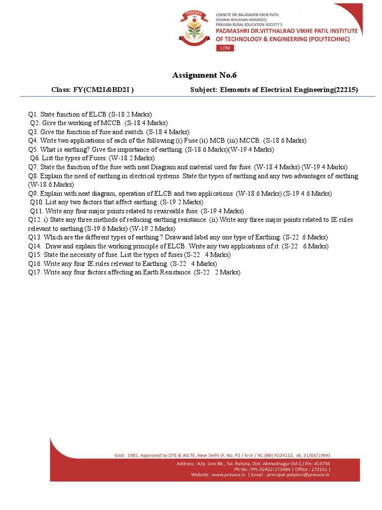 Assignment No-6 EEC | PDF