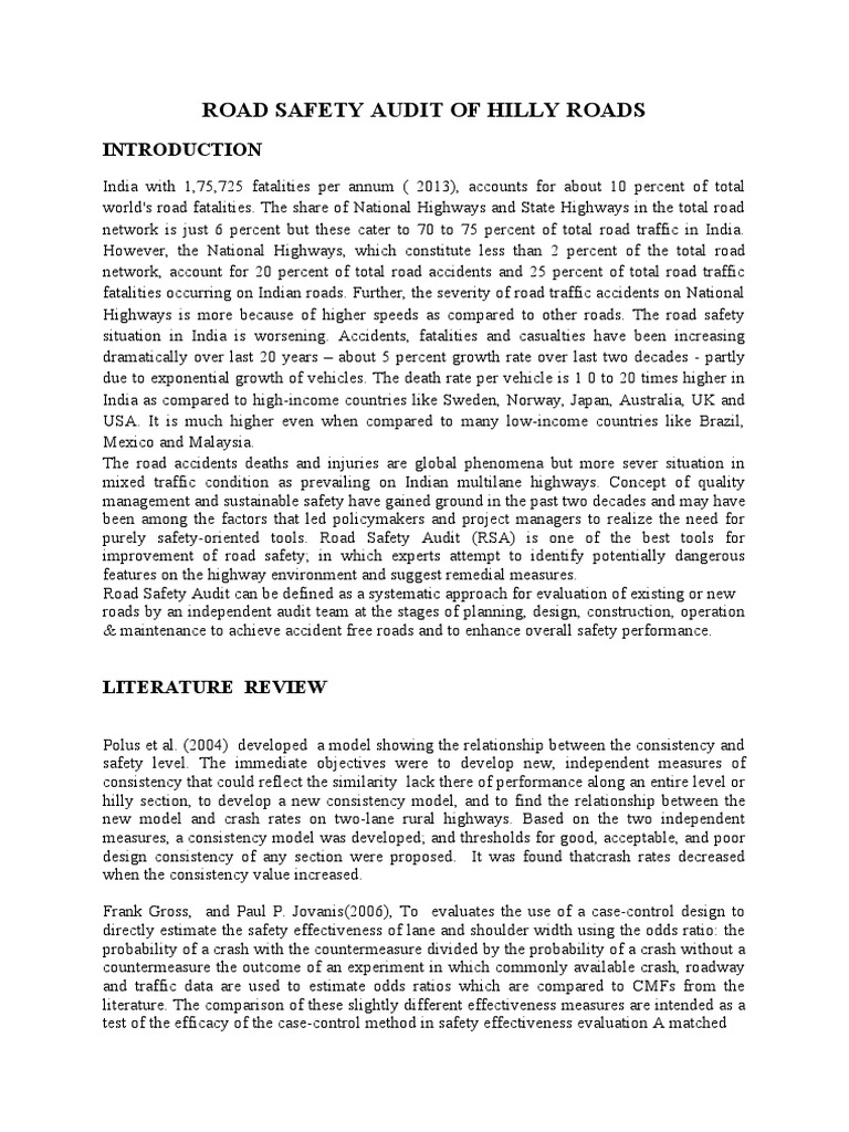 mechanical engineering paper | PDF | Road Traffic Safety | Traffic ...