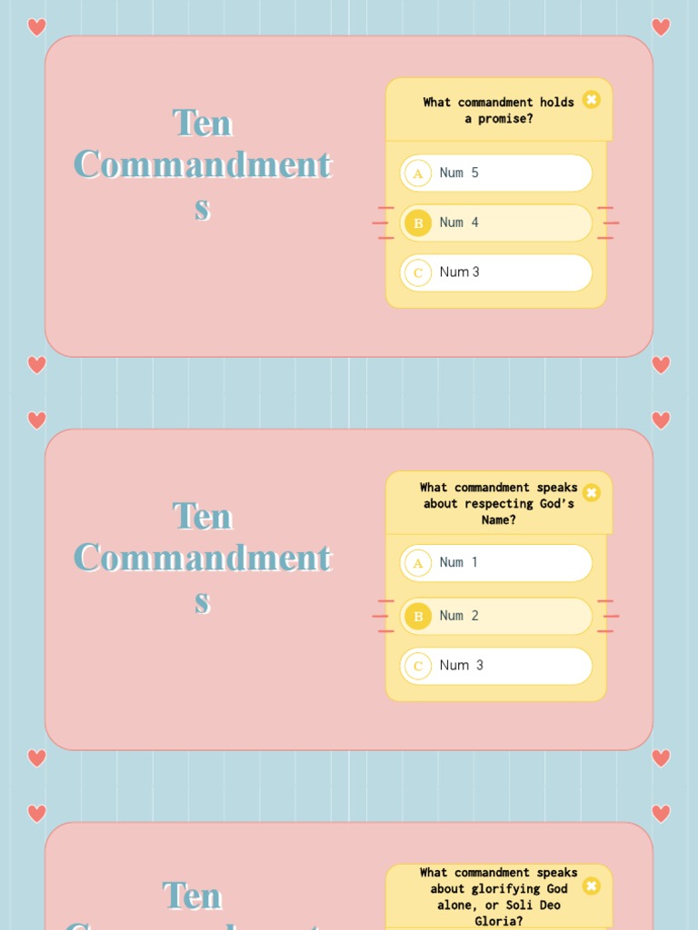 First Three Commandments | PDF | Ten Commandments | Religious Belief ...