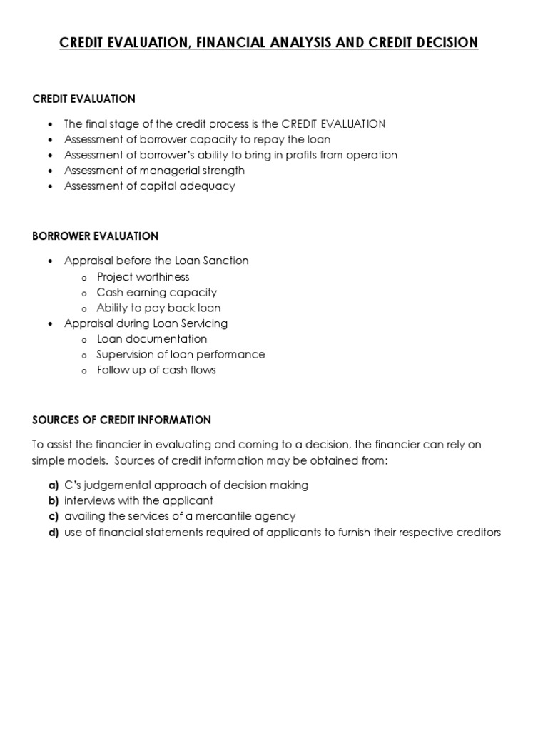 Credit-Management Reviewer | PDF