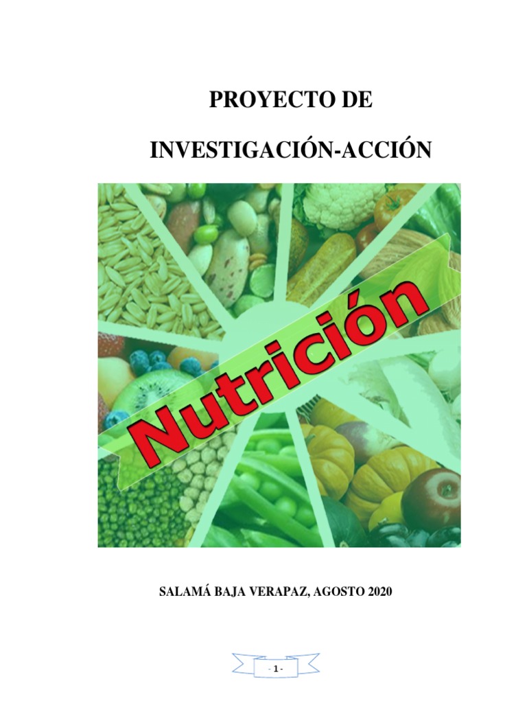 Trabajo de Nutrición Proyecto de Acciòn Yenifer Yamileth Morales ...