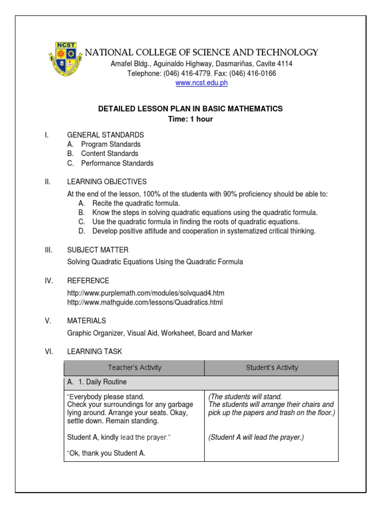 LP Quadratic Formula | PDF | Quadratic Equation | Square Root